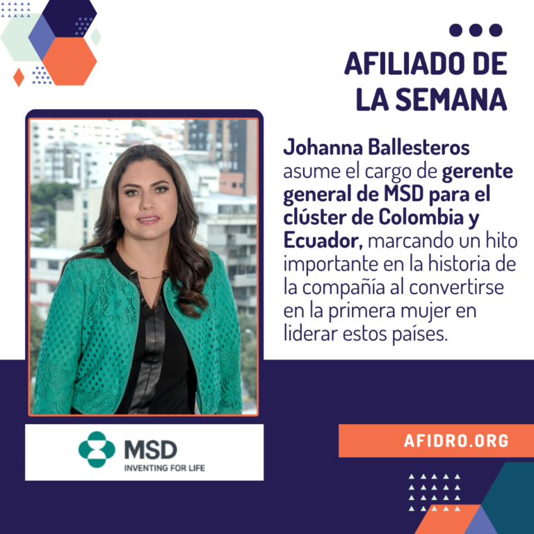 Johanna Ballesteros lidera MSD en Colombia y Ecuador como su primera ...
